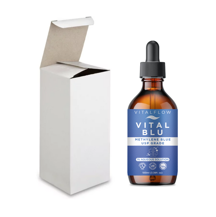 VITALBLU 100ml Methylene Blue 1% USP Grade, Ultra High Purity, Formaldehyde Free - Vital Flow ...